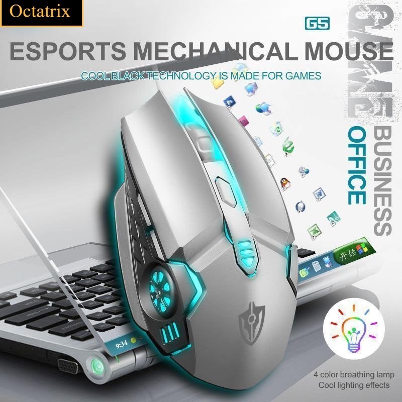 Jual Mouse Gaming Colorful Backlight Adjustable 3200DPI LED Optical USB Wired Gaming Mouse 7 ...