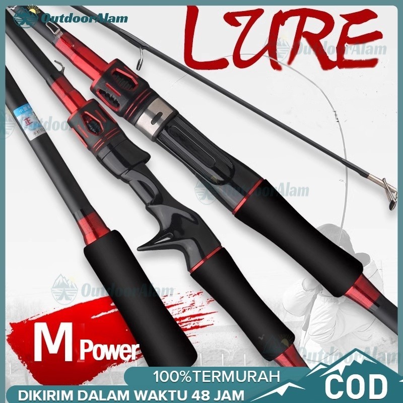 Jual Spinning Baitcastiing Fishing Rod 1.65m-2.1m Max Drag 10kg Dengan ...
