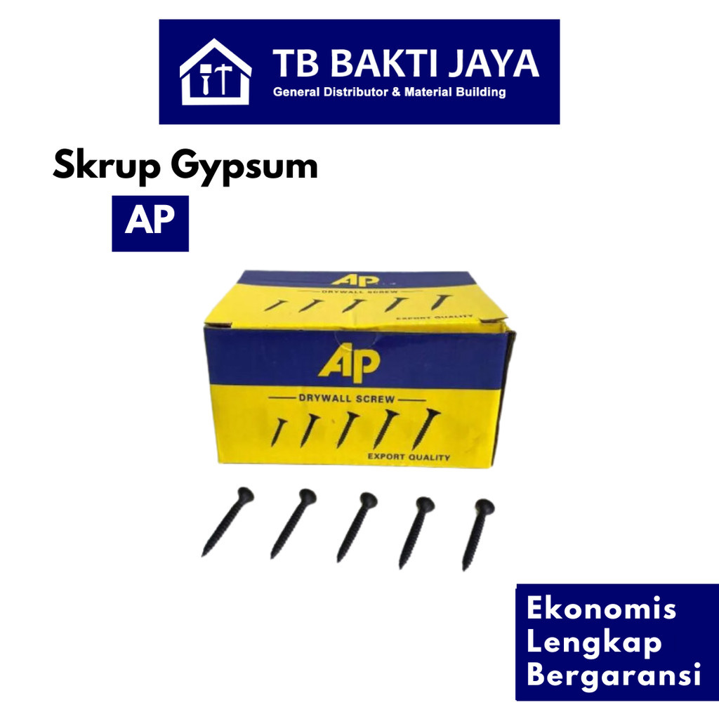 Jual Skrup Gypsum / Drywall Screw / Sekrup / AP skrup Gypsum / Sekrup ...