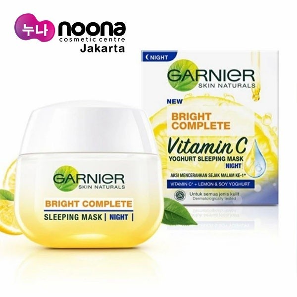 Jual GARNIER BRIGHT COMPLETE YOGHURT SLEEPING MASK (NIGHT) 50ML | Shopee Indonesia
