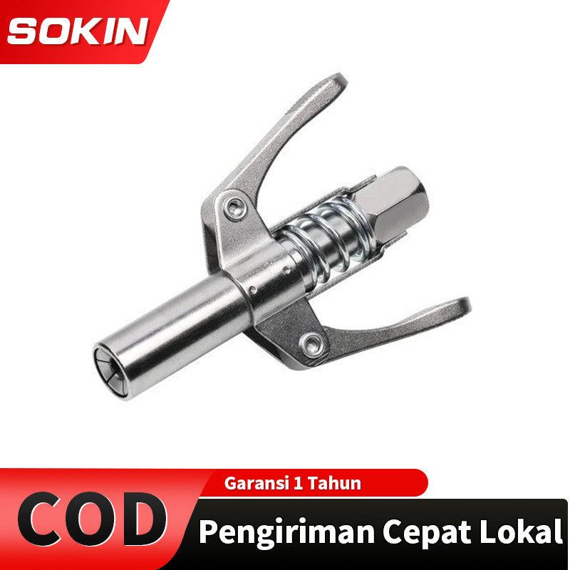 Jual SOKIN Grease Gun Grease Coupler Heavy Duty Dengan Handle Ganda ...