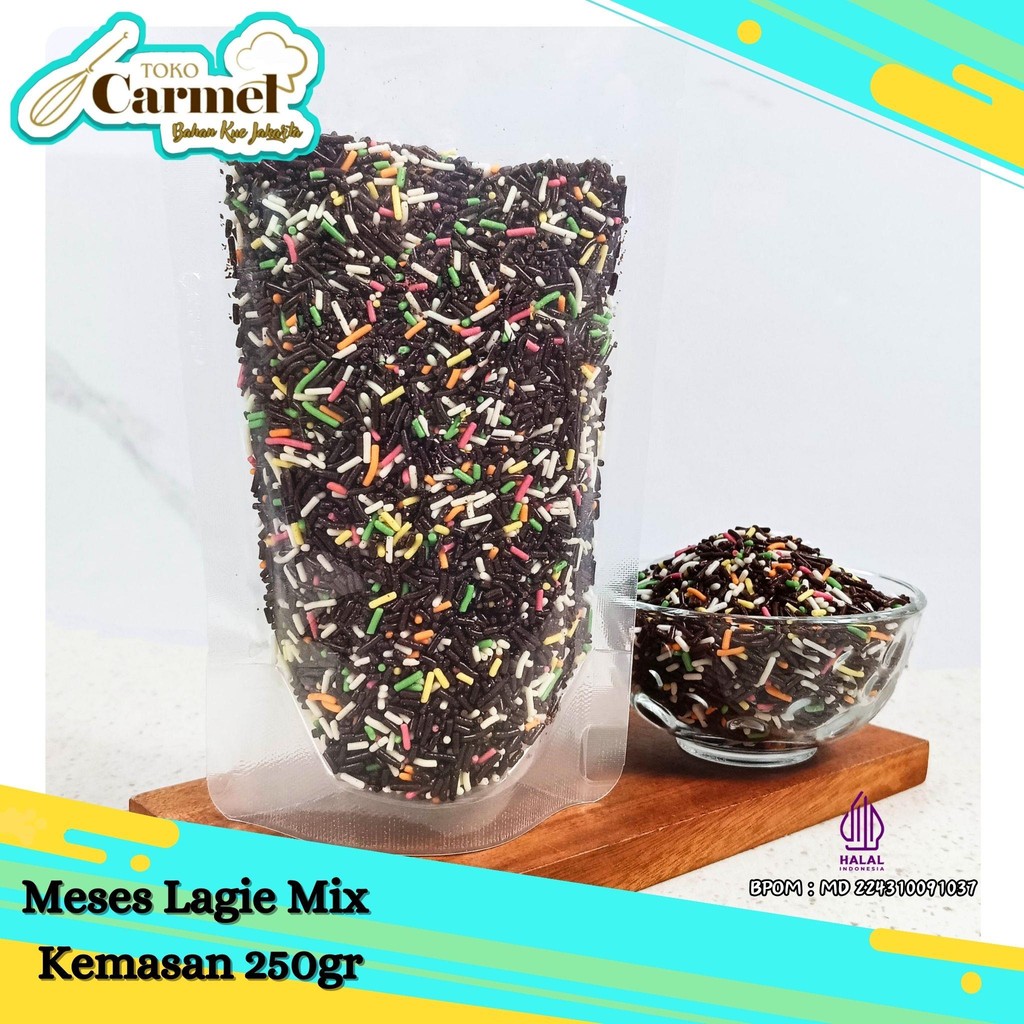 Jual Meses Coklat Mix Warna 250gr | Shopee Indonesia