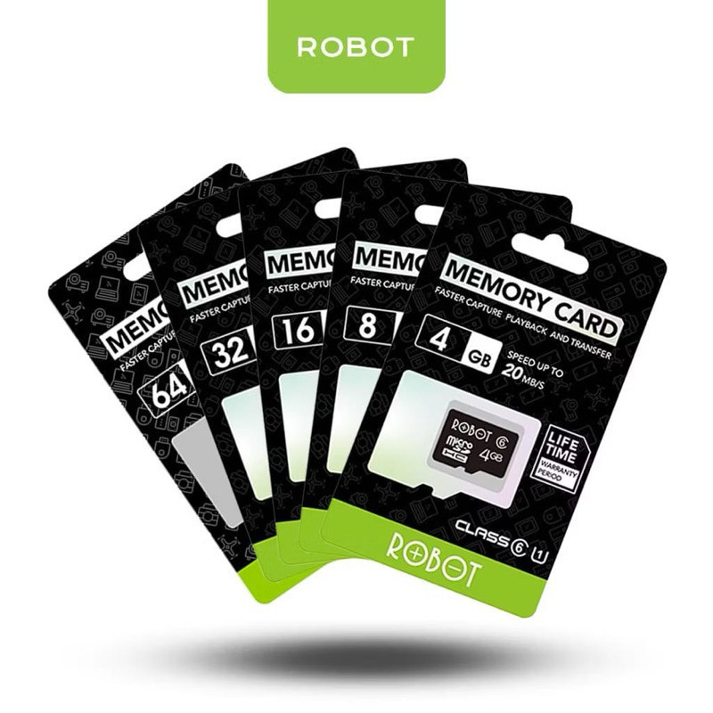 Jual ROBOT MMC MEMORY CARD 4GB 8GB 16GB 32GB MICRO SD ORIGINAL 100% ...