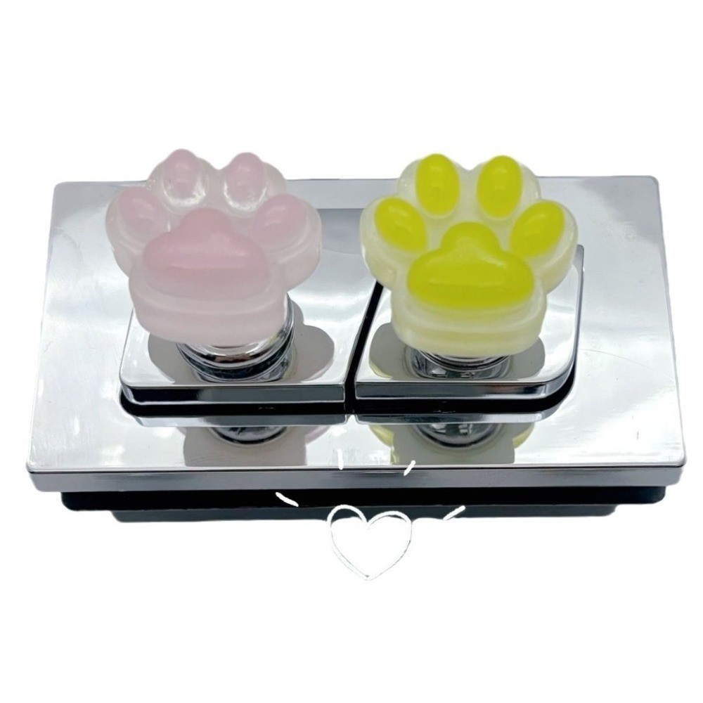 Jual Fashion Cute Luminous Toilet Press Cat Paw Push Switch Toilet ...