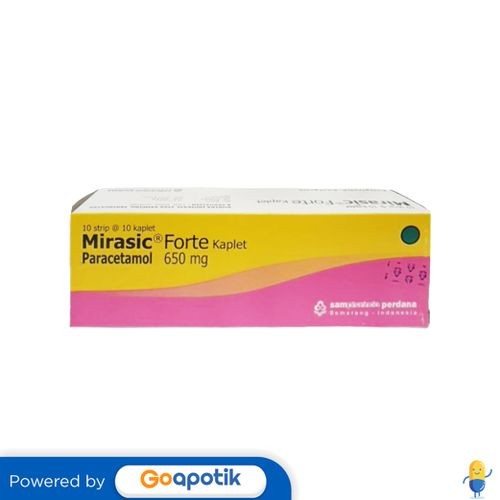 Jual Mirasic Forte 650 Mg Box 100 Kaplet | Shopee Indonesia