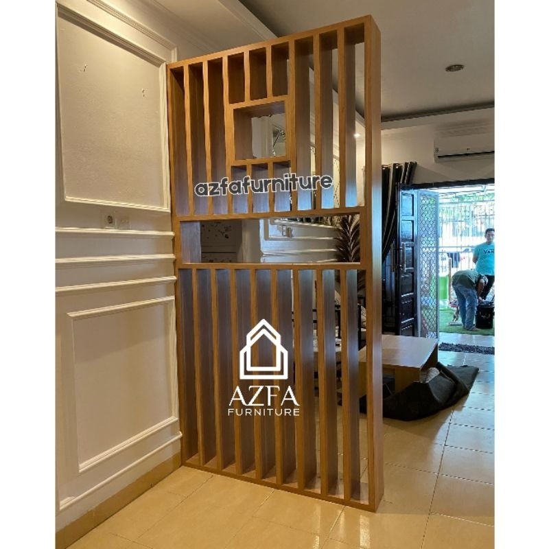 Jual Pembatas Ruangan Bahan Kayu Solid | Sekat Ruangan Minimalis ...