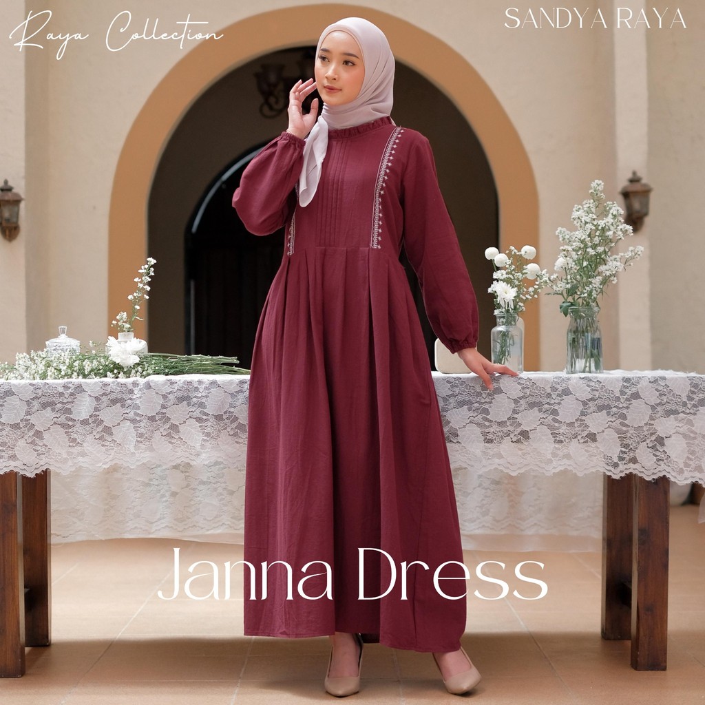 Jual Janna Dress | ATKEY Raya Collection | Shopee Indonesia
