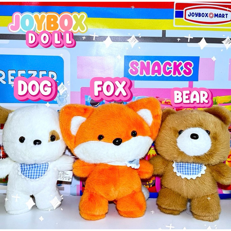 Jual JOYBOX DOLL Boneka Hewan Plush Toy Mainan Dog Fox Bear Mewah Yang ...