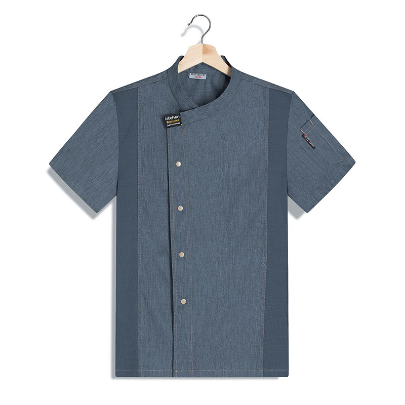 Jual Men's Chef Jacket Workplace Uniform Food Service Chef's Kitchen ...