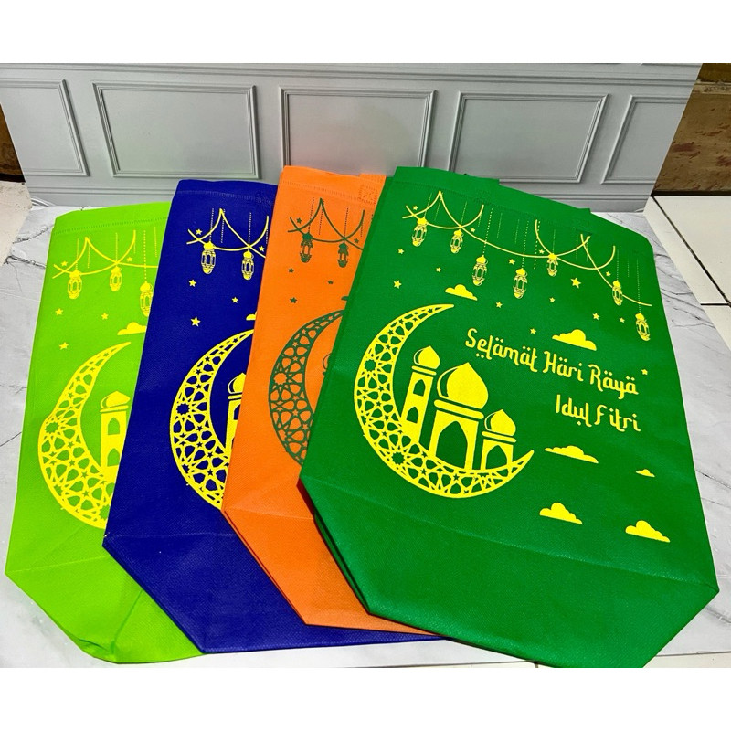 Jual [ SPESIAL ] (1 LUSIN = 12 PCS) READY STOCK TAS PARCEL LEBARAN / IDUL FITRI 40x30x15 cm ...