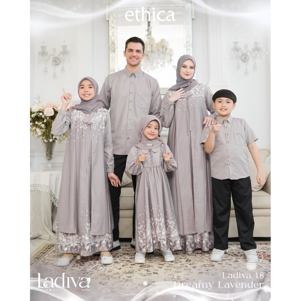 Jual ETHICA Sarimbit 2025 Seragam Lebaran Keluarga LADIVA 18 Dreamy ...
