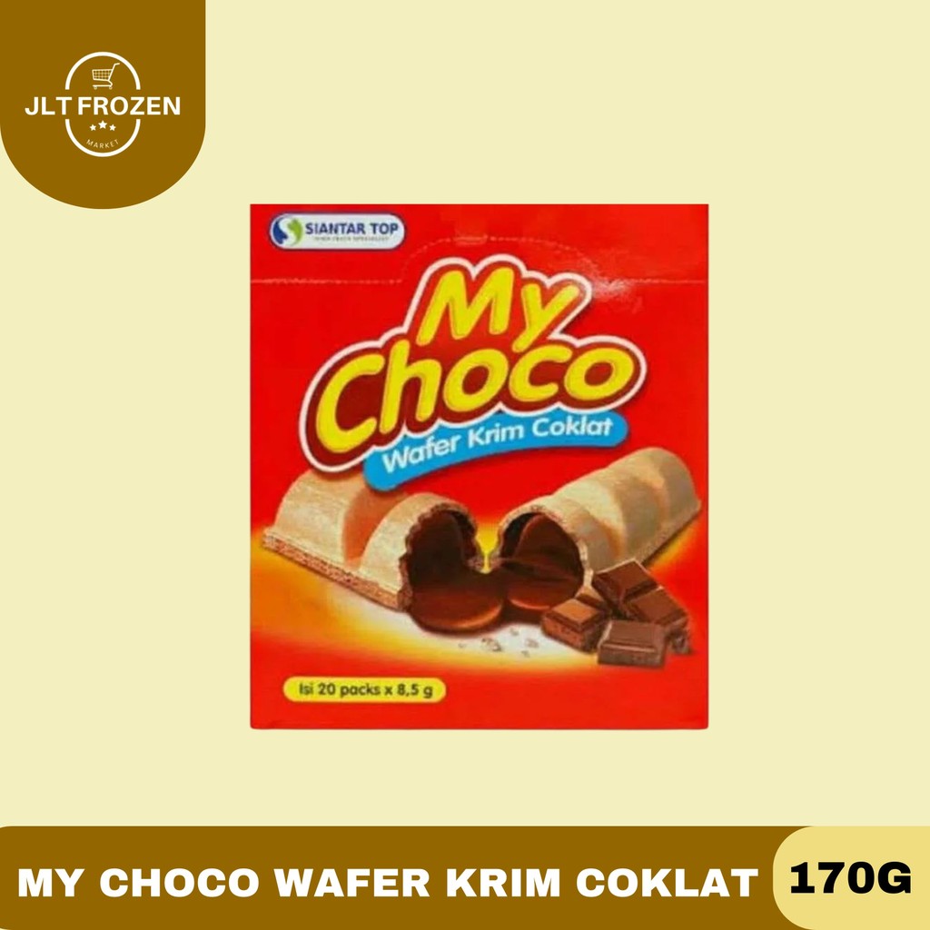 Jual My Choco wafer Krim Coklat / Wafer Roll 1 Box / 20 pcs | Shopee ...