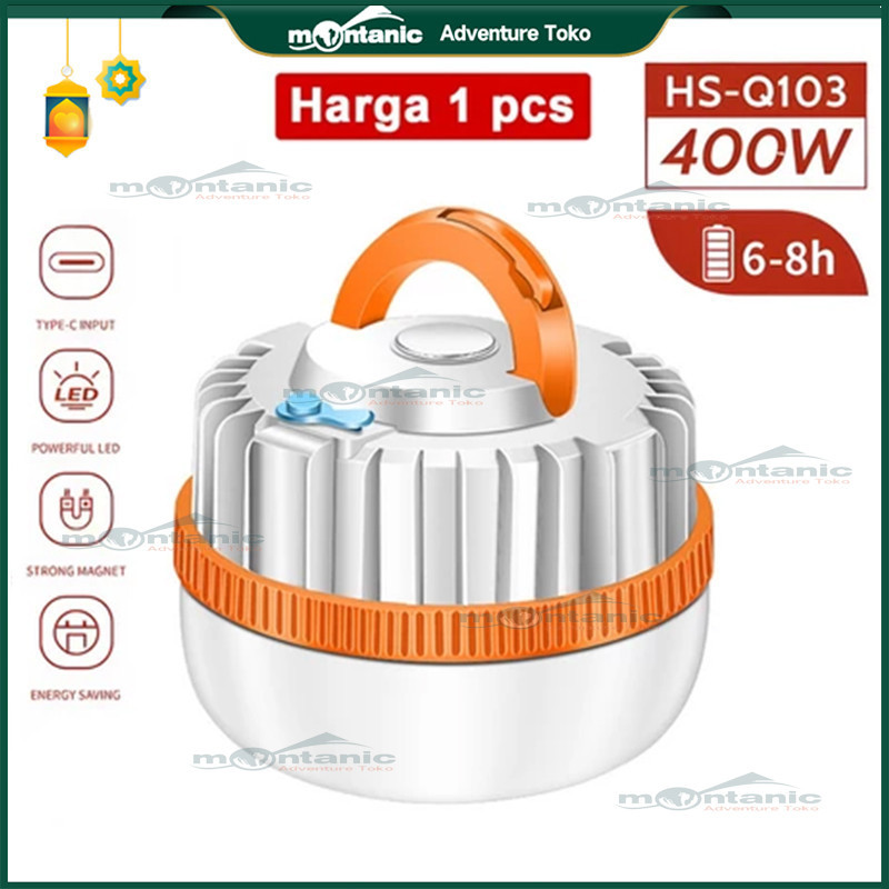 Jual Lampu LED Portable 300W/400W - Magnet Kuat, 3 Mode, Waterproof ...