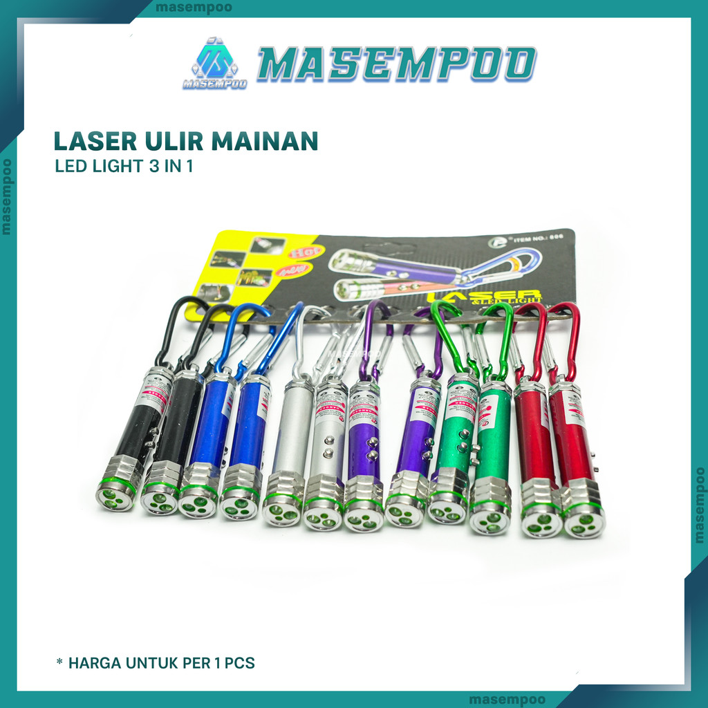 Jual Laser merah ulir mainan laser led light 3 in 1 | Shopee Indonesia