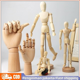 Jual 【RHAAST】Tampilan model tangan manekin kayu aktivitas model meja ...