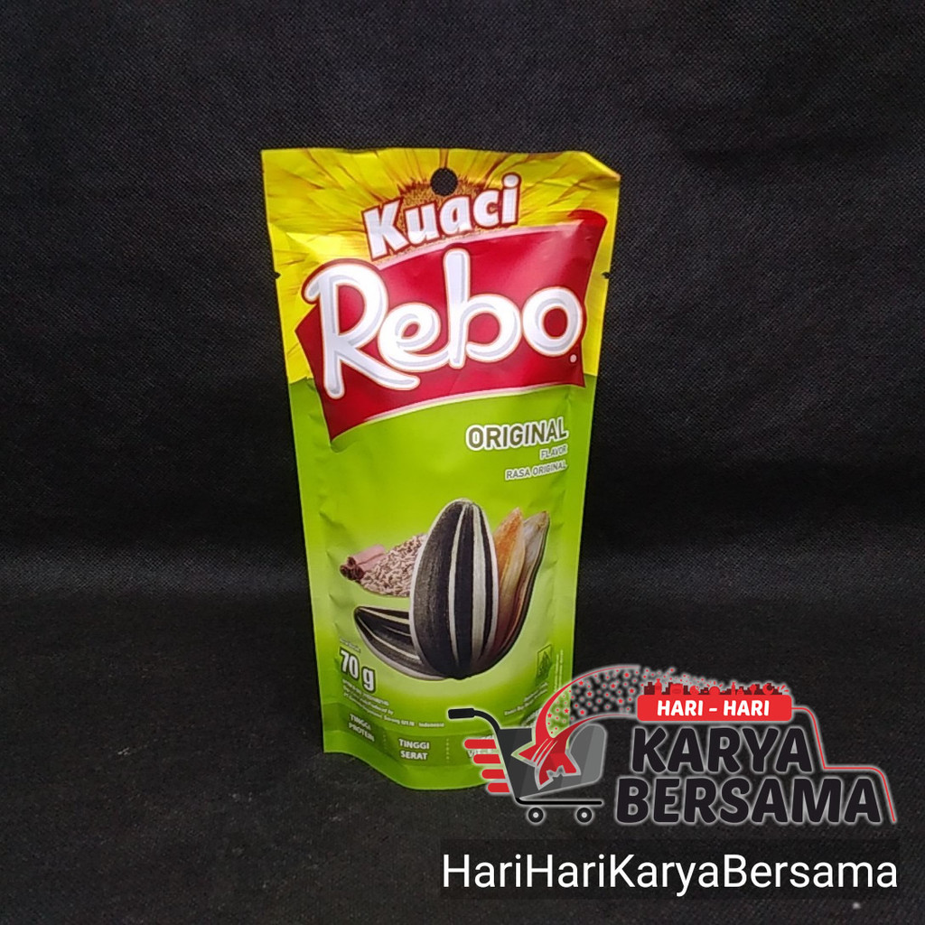 Jual MAKANAN RINGAN KUACI REBO SUNFLOWER SEEDS ORIGINAL POUCH 70GR ...