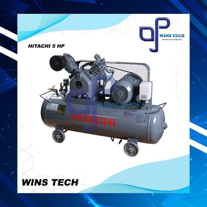 Jual Promo Compressor/Kompresor Angin Hitachi 5 Hp Model 3.7P-9.5Vs5A Original | Shopee Indonesia
