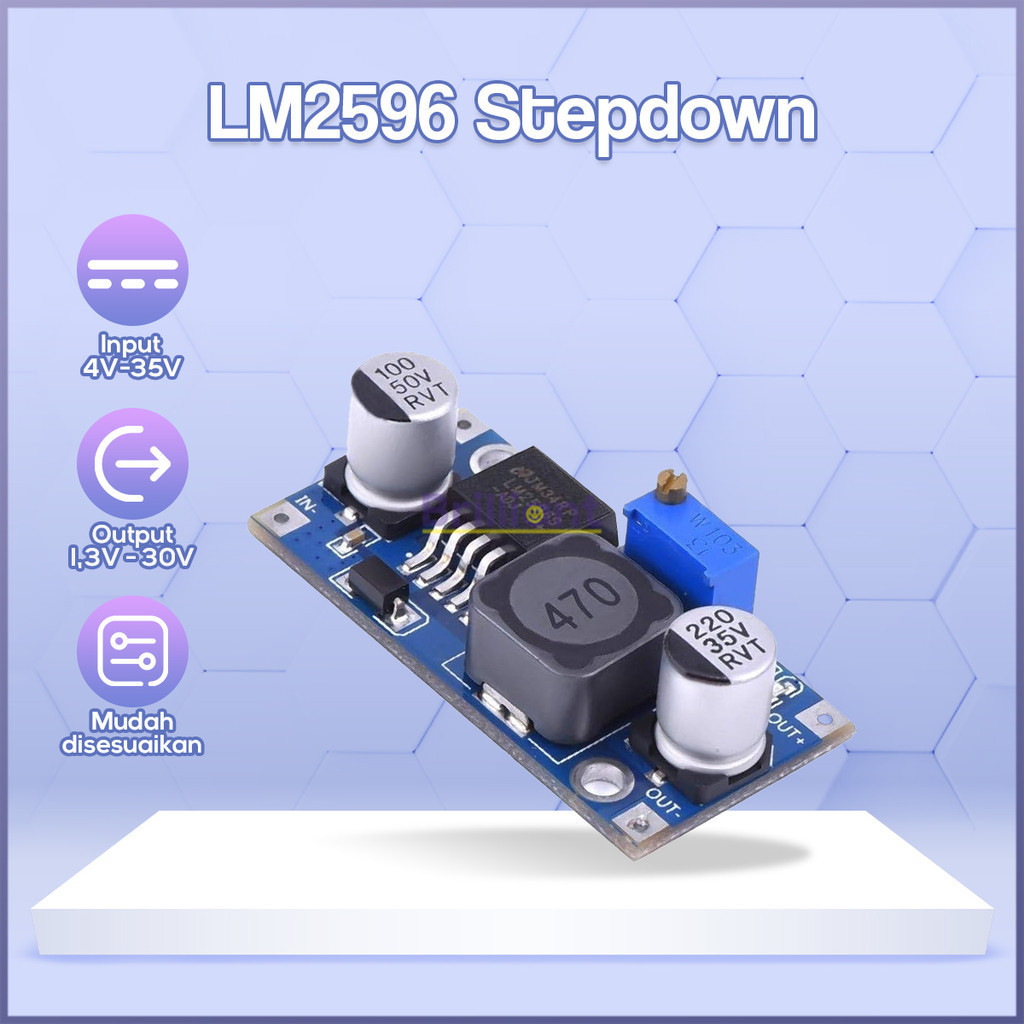 Jual LM2596 LM2596S DC-DC 3-40V ADJUSTABLE STEP DOWN POWER SUPPLY 3A / PENURUN TEGANGAN [cod ...