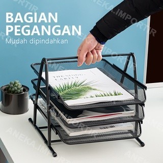 Jual Rak Kertas Dokumen Surat 3 Susun / Paper Document Letter Tray 3 ...