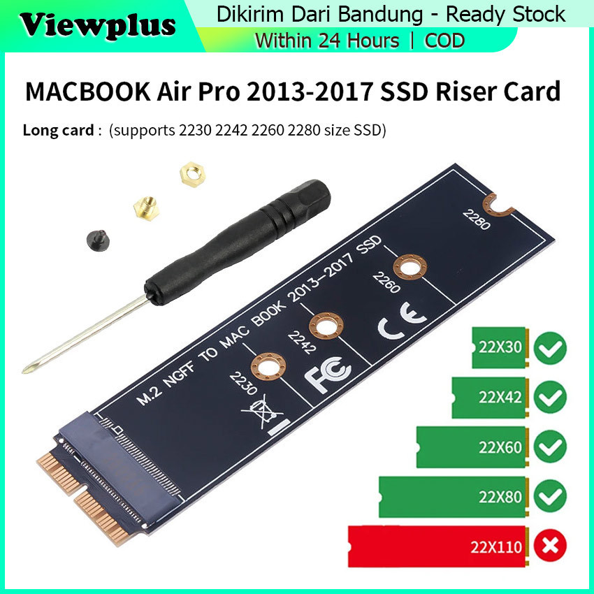 Jual Adapter Nvme Pcie Macbook 2013 2014 2015 2016 2017 SSD PCI-E Konverter Card | Shopee Indonesia