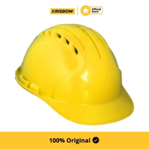 Jual Krisbow Helm Keselamatan Kerja Front Brim Ecm Hdpe - Kuning Safety ...
