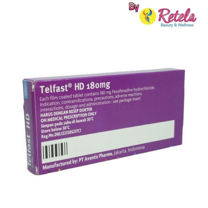 Jual TELFAST HD 180MG 1 STRIP 10 TABLET | Shopee Indonesia
