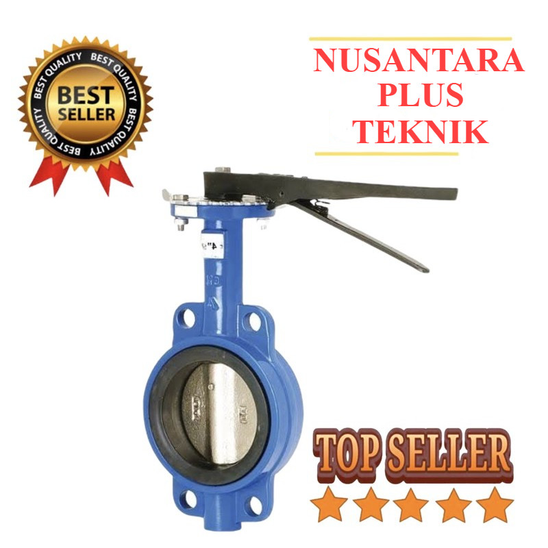Jual BUTTERFLY VALVE CS 2" DN50 BESI Cast iron DISC SS 304 EPDM UNIVERSAL FLANGE | Shopee Indonesia