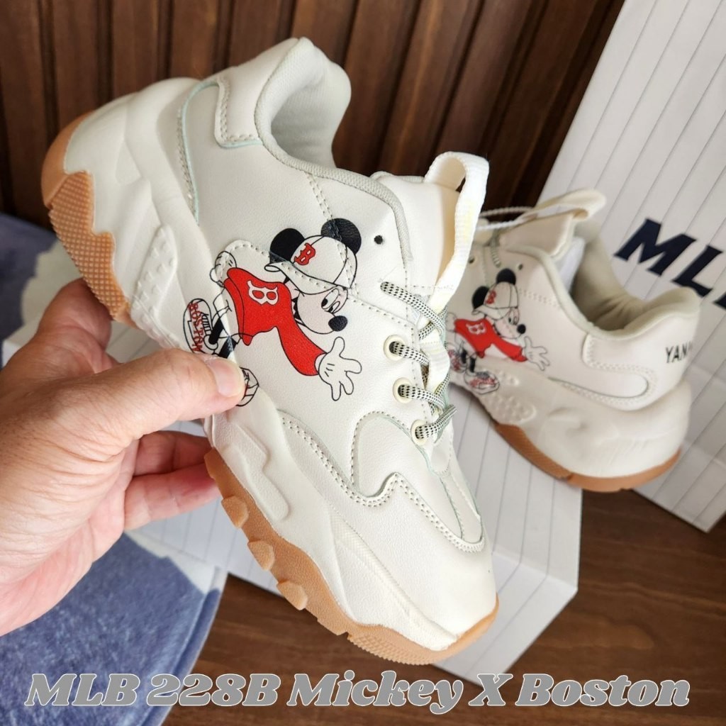 Jual Sepatu MLB Sneakers Korea BigBall Chunky New York Yankees X Mickey ...