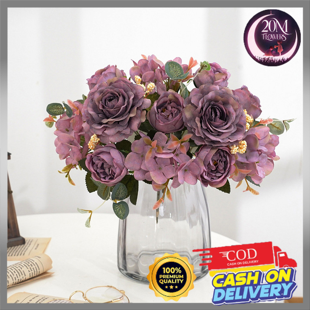 Jual Bunga Peony Gerigi Cabang 7 Hiasan Meja - Bunga Hiasan Dekorasi ...