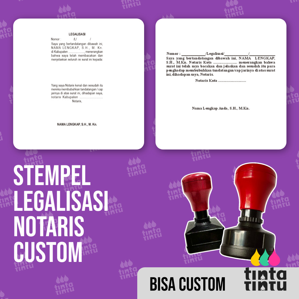 Jual Stempel Legalisasi Notaris Custom | Shopee Indonesia