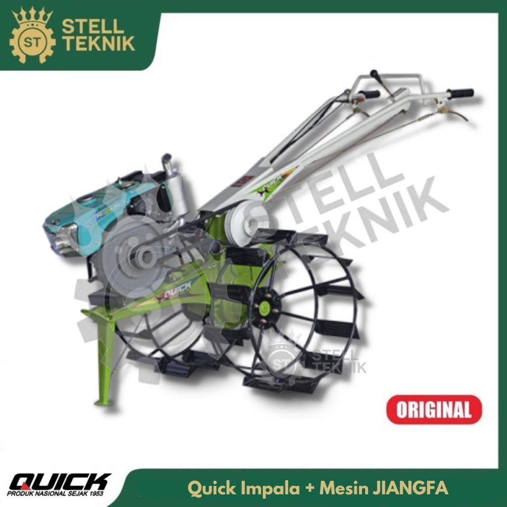 Jual Mesin Traktor Bajak Sawah QUICK Impala + Mesin JIANGFA | Shopee ...