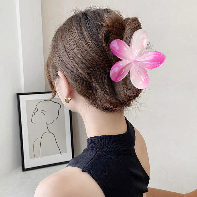 Jual Jepit Rambut Bunga Gradien Berwarna kecil Korean Style Klip Wanita ...