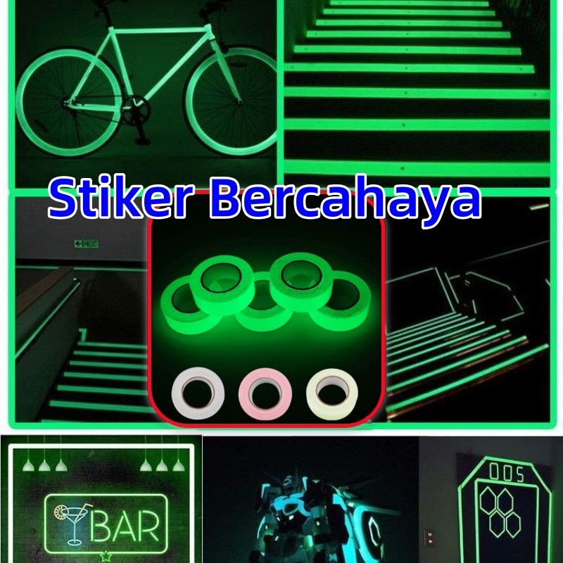 Jual Stiker Peringatan Menyala Dalam Gelap / Pita Hijau Menyala Dalam ...