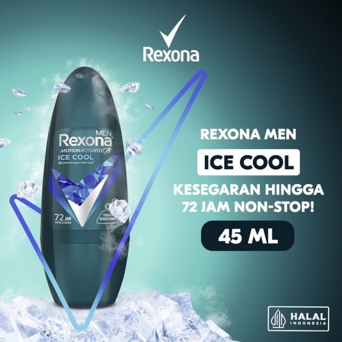 Jual Rexona Men Ice Cool 45 Ml | Shopee Indonesia