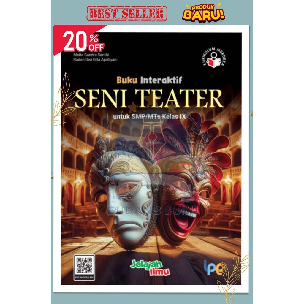 Jual Buku Paket Interaktif Seni Teater Kelas 9/IX SMP/MTS Kurikulum Merdeka Intan pariwara Tahun ...