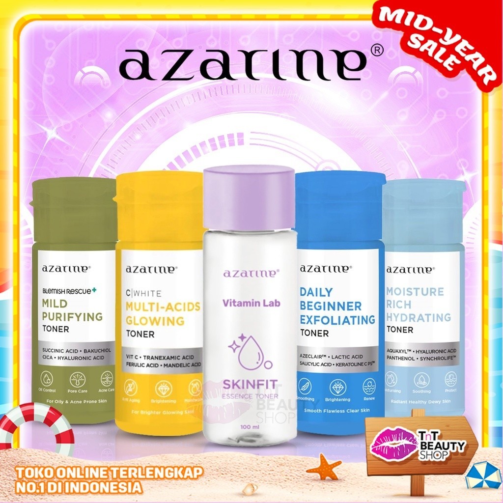 Jual Azarine Skin Fit Essence Toner 80 ml | Toner 90ml | Tnt Beauty ...