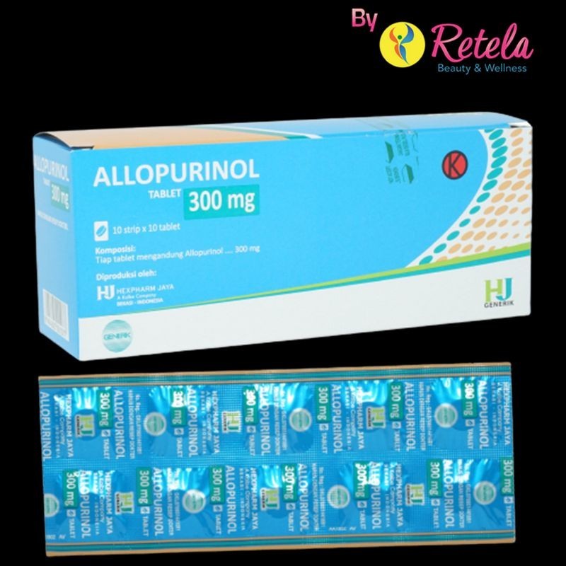 Jual Allopurinol 300mg 1 Strip 10 Tablet | Shopee Indonesia