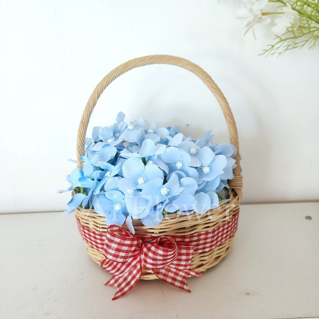 Jual Bunga Hydrangea Palsu Artificial 1 Tangkai - Bunga Hydrangeas ...