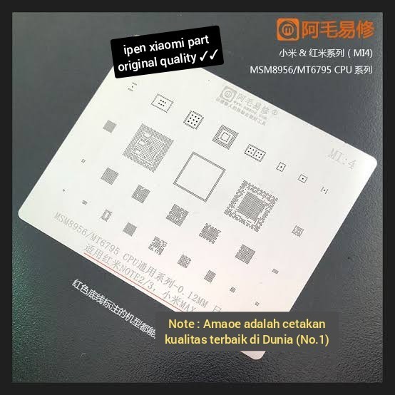 Jual EC99 Plat BGA Mi 4 Amaoe Original Cetakan Bahan Jepang IC | Shopee Indonesia