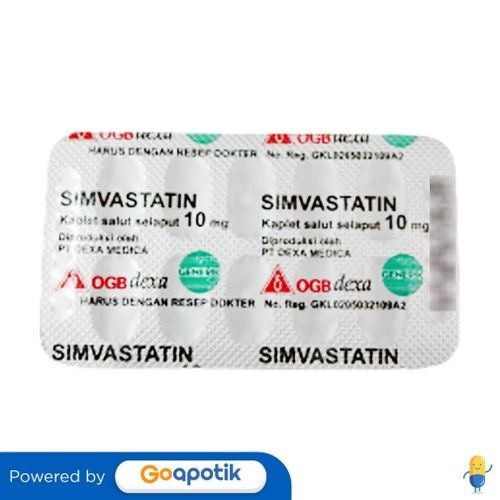 Jual Simvastatin Ogb Dexa Medica 10 Mg Strip 10 Tablet / Obat Kolesterol | Shopee Indonesia