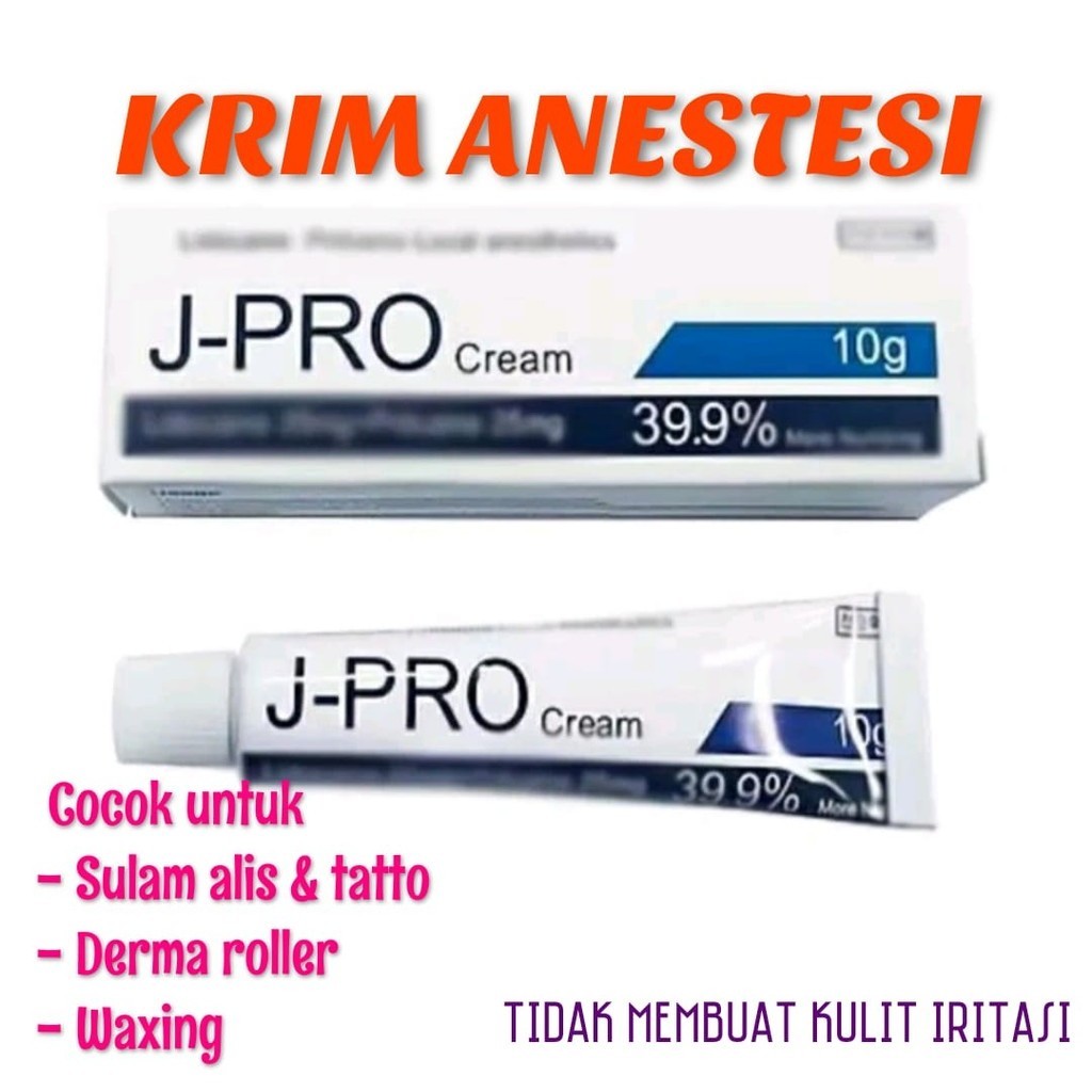 Jual JPRO Cream Anastesi Lidocain Anestesi J-PRO Sulam Alis Bibir ...