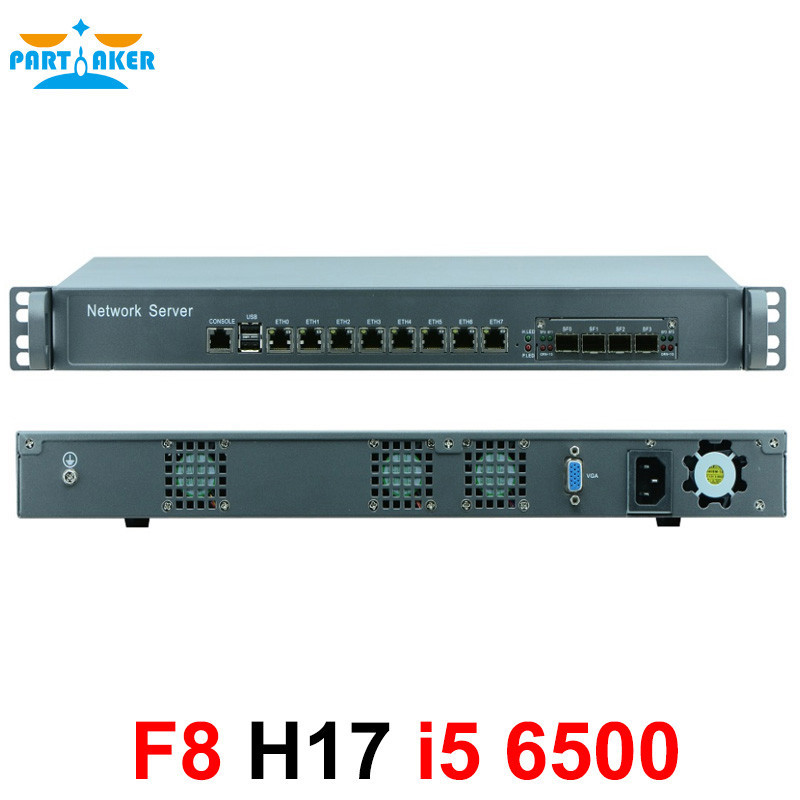 Jual 8 LAN firewall appliance intel core i5 6500 for pfSense with 1u ...
