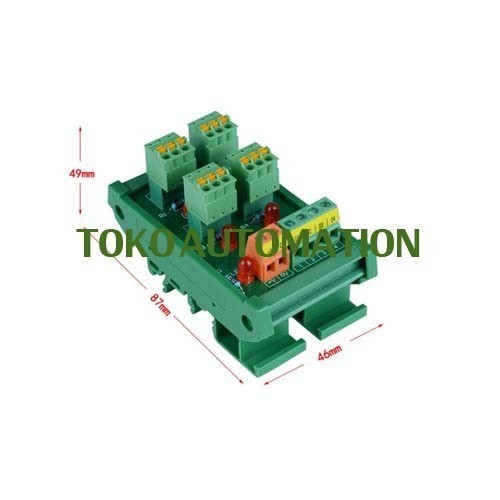 Jual FA99 4 Channel PNP 24V PLC Sensor Terminal Block DIN Rail Wiring ...