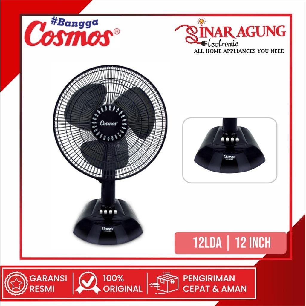 Jual COSMOS 12LDA / 12-LDA KIPAS ANGIN MEJA 12 INCH - GARANSI RESMI ...