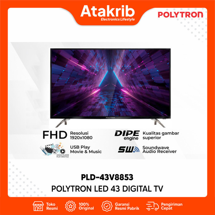 Jual POLYTRON LED 43 PLD-43V8853 DIGITAL TV | Shopee Indonesia