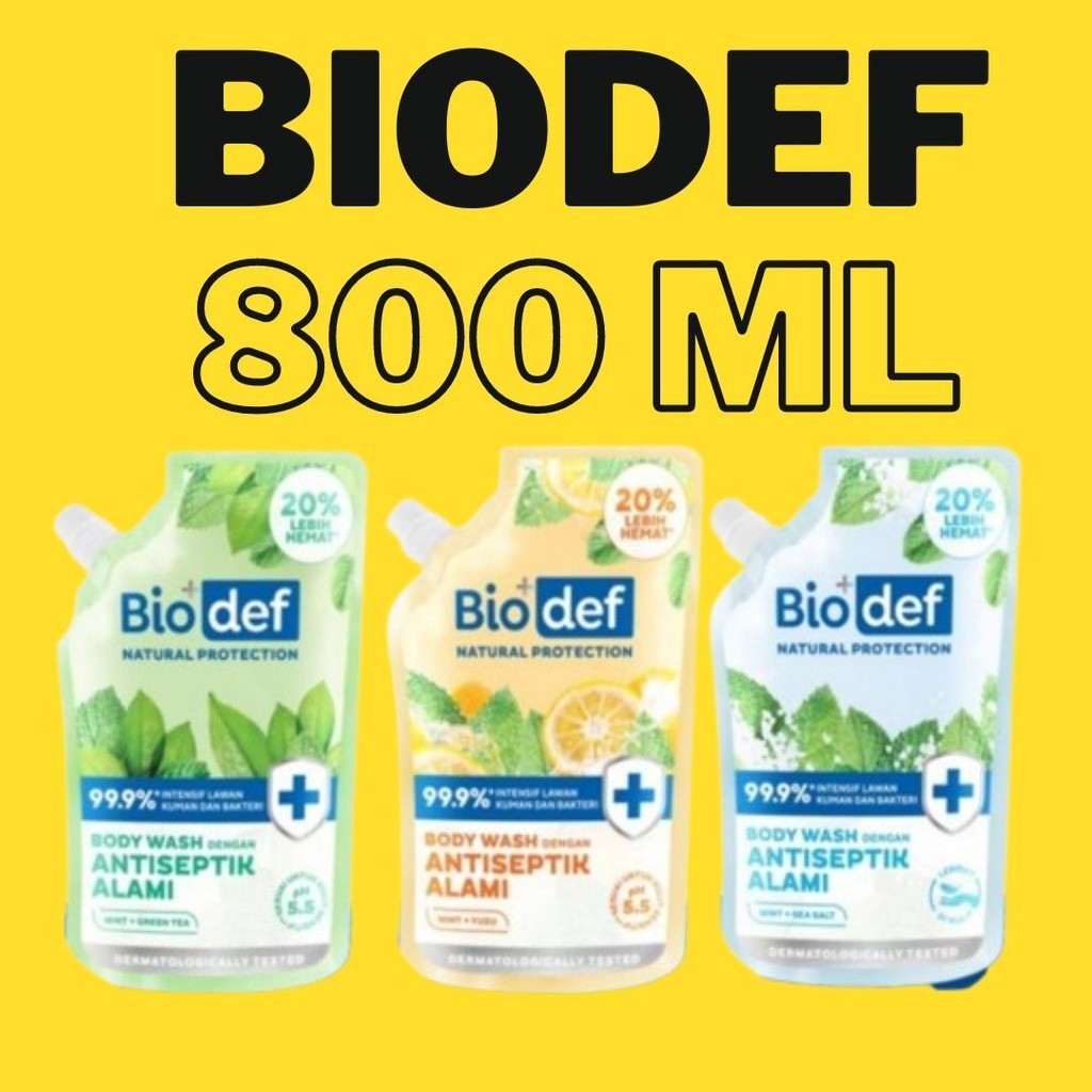 Jual BIODEF BODY WASH POUCH 800 ML | Shopee Indonesia
