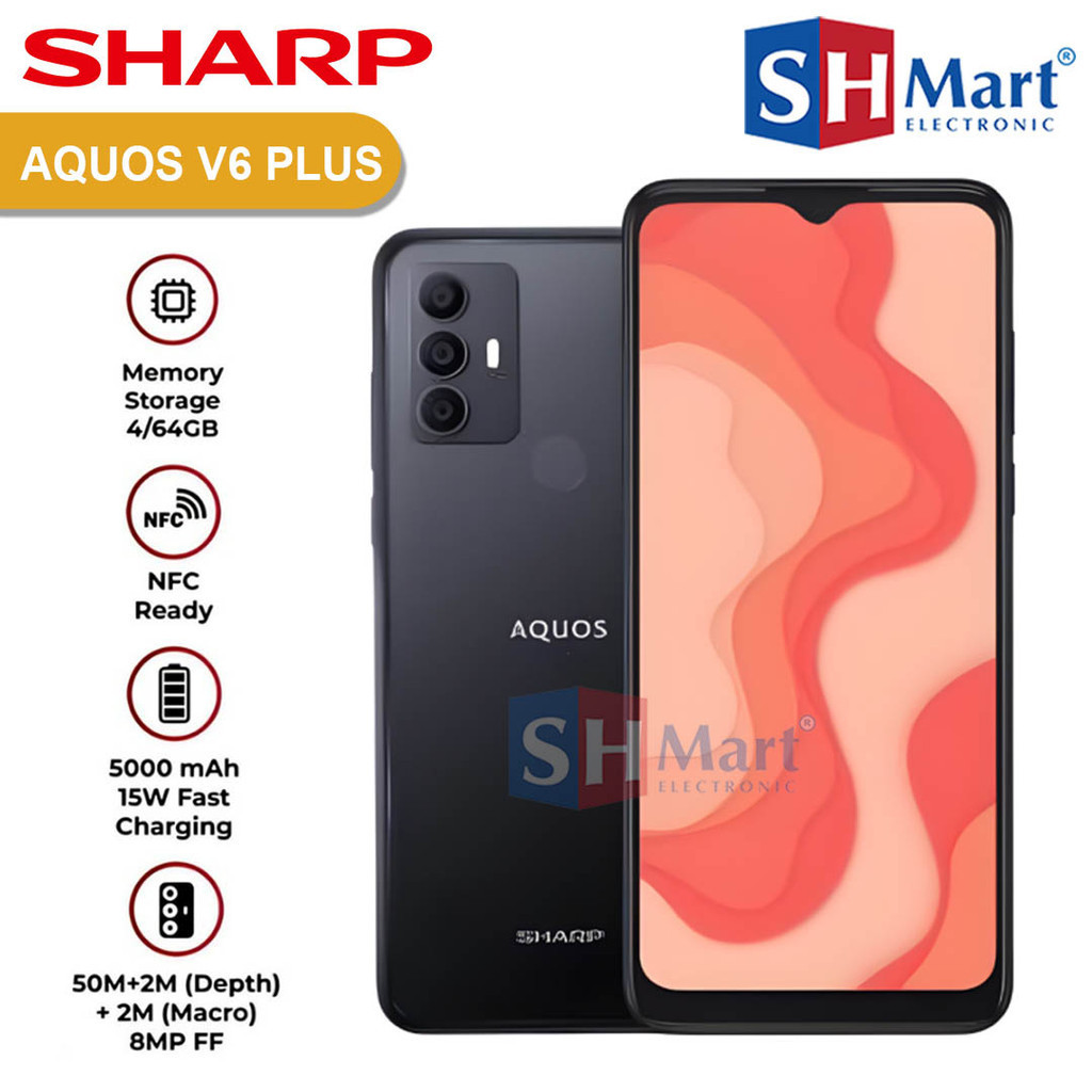 Jual SHARP AQUOS V6 PLUS 4GB/64GB ORIGINAL GARANSI RESMI | Shopee Indonesia