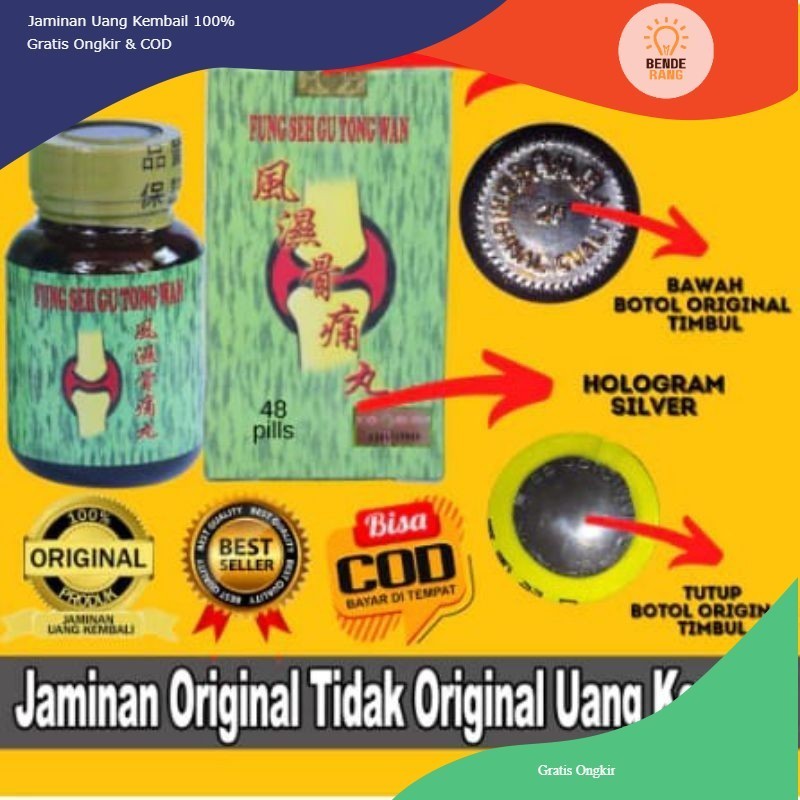 Jual AW-Kz ORIGINAL Obat Asam Urat Fung Seh Gu Tong Wan Obat Nyeri ...