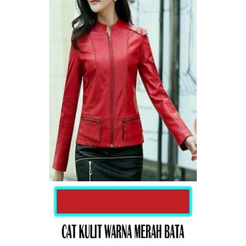Jual CAT KULIT WARNA MERAH BATA 200 MIL untuk jaket,sepatu,tas,dompet ...
