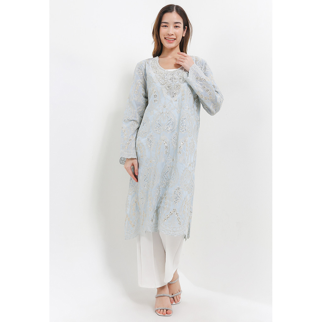 Jual CHIC SIMPLE EMBELLISHED SEQ EMB CHIFFON TUNIC WANITA CANTIK ...
